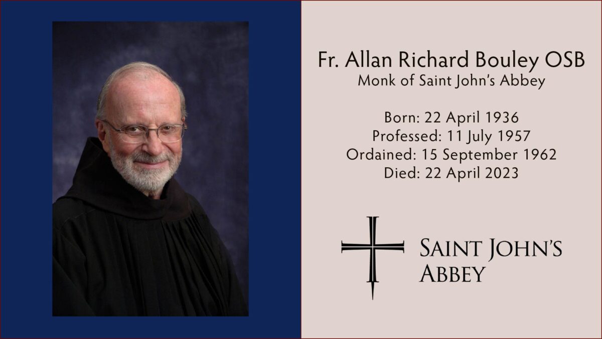 Father Allan Richard Bouley OSB – OSB DOT ORG