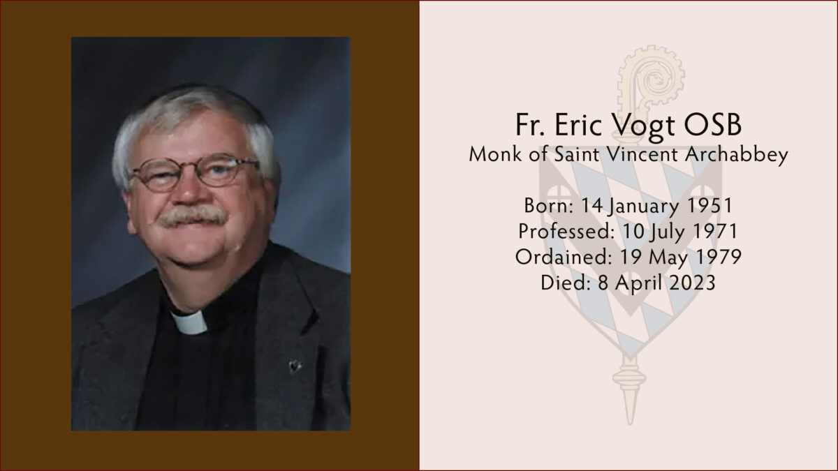 Father Eric Vogt OSB – OSB DOT ORG
